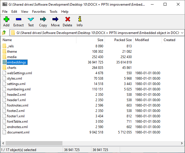 Why is my Word document so large and how can I reduce the DOCX file size?