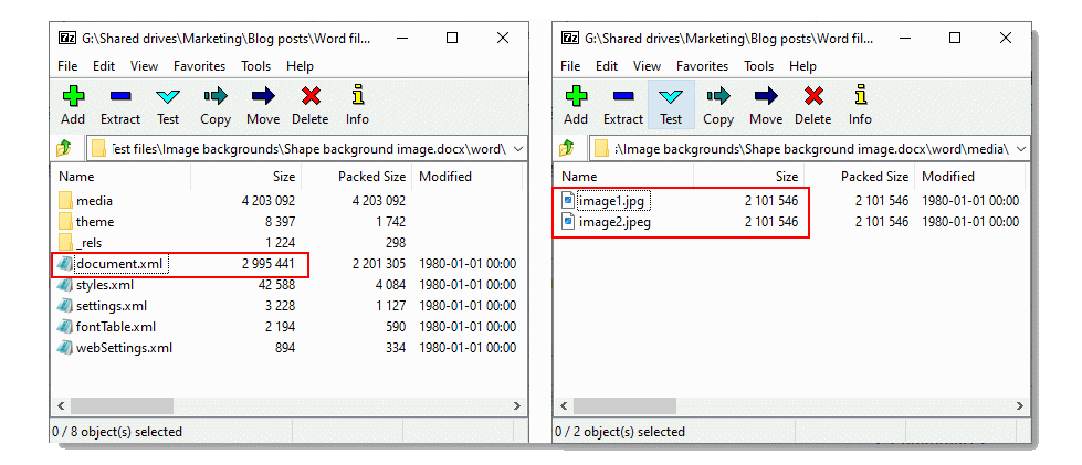 Why Word files can become huge when adding images