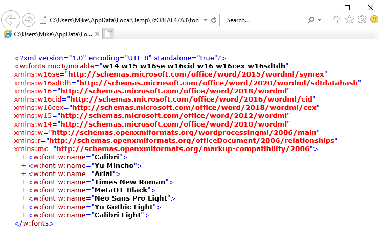 List all fonts used in a document and easily replace fonts in Word