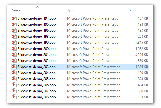 How to find large images in PowerPoint