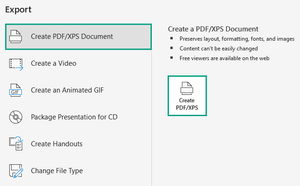 How to export selected PowerPoint slides to PDF