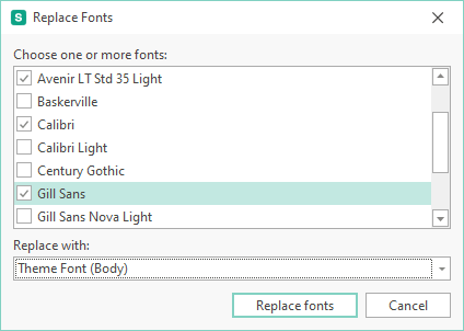 How to find a font in PowerPoint