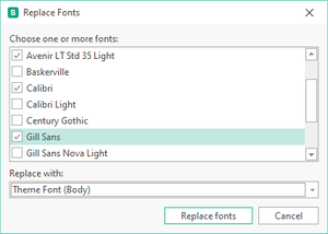 How to find a font in PowerPoint