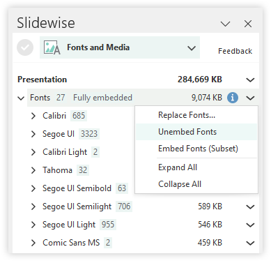 How to embed fonts in PowerPoint