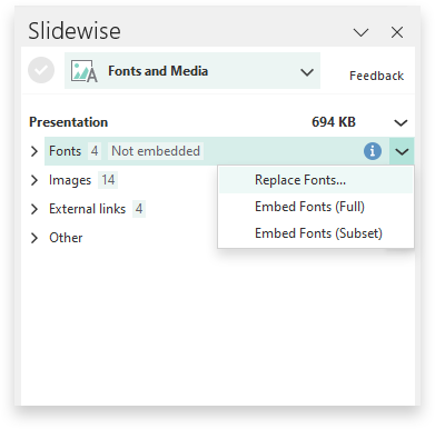 How to find a font in PowerPoint