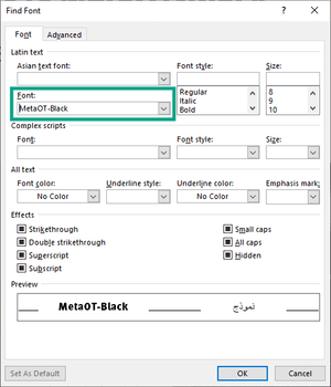 List all fonts used in a document and easily replace fonts in Word