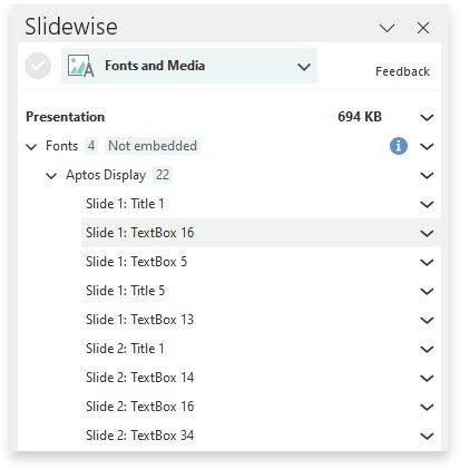 How to find a font in PowerPoint