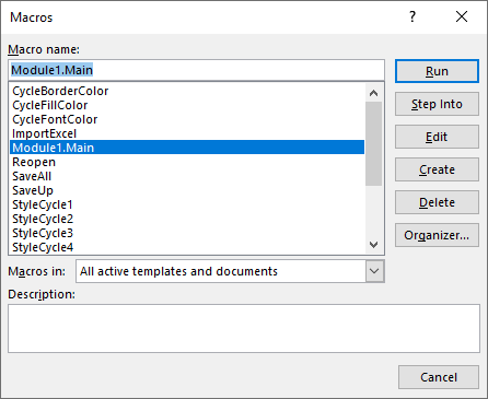 List all fonts used in a document and easily replace fonts in Word