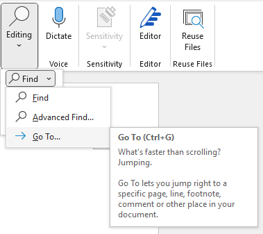 How to find embedded objects in Word