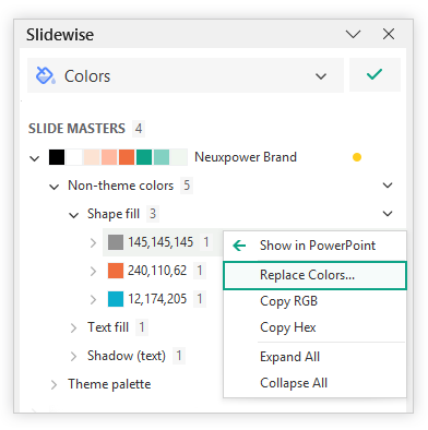 How to find and replace colors in PowerPoint