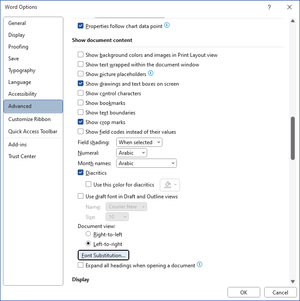 Why are fonts not displaying correctly in Word?