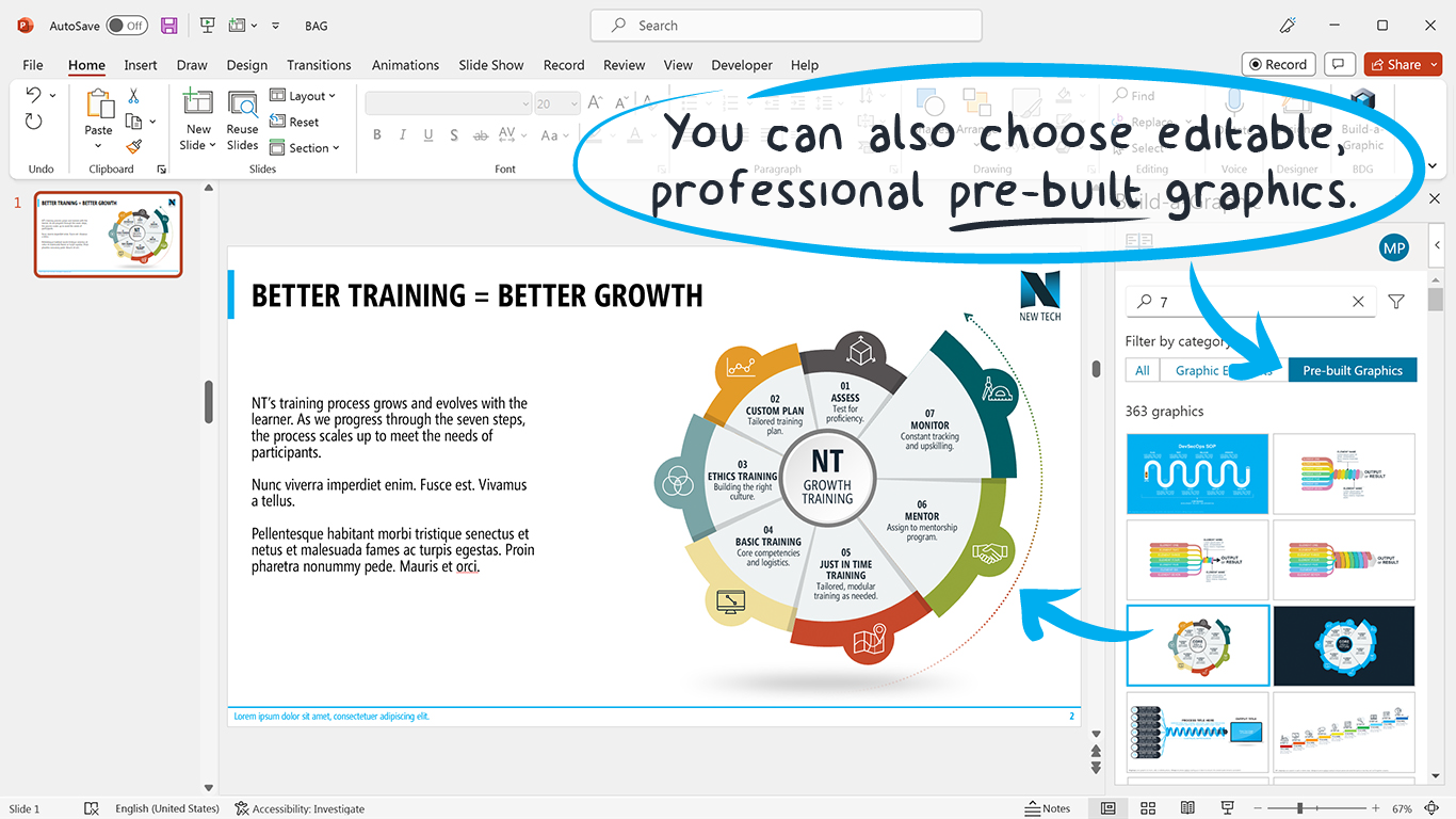 Professional PowerPoint Graphics — Build-a-Graphic