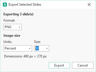 Save PowerPoint slides as high-resolution images