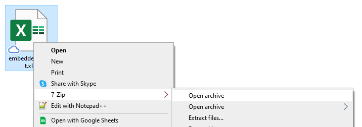 How to find embedded objects in Excel