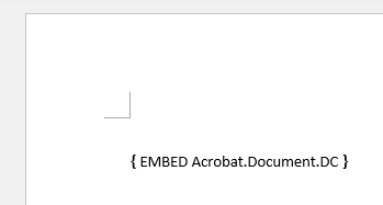 How to find embedded objects in Word