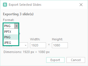 Save PowerPoint slides as high-resolution images
