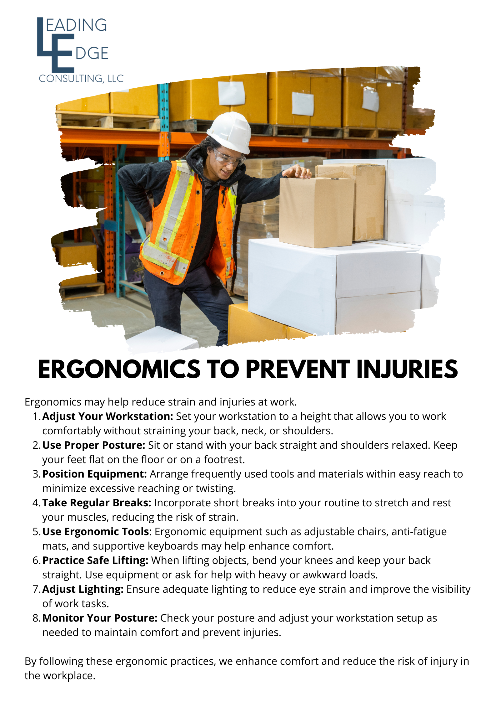 Lockout Tagout Safety Poster — Leading Edge Consulting LLC