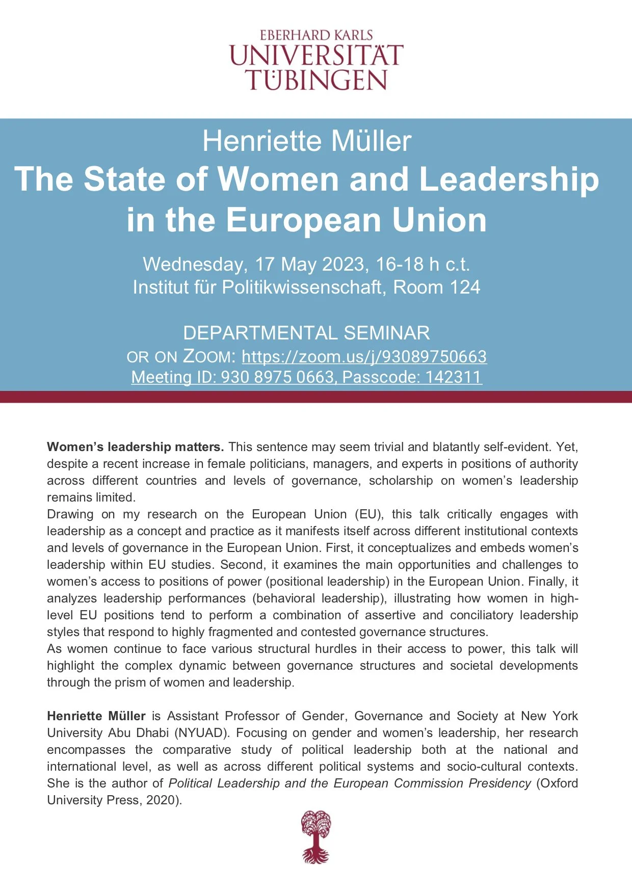 Events — Henriette Müller