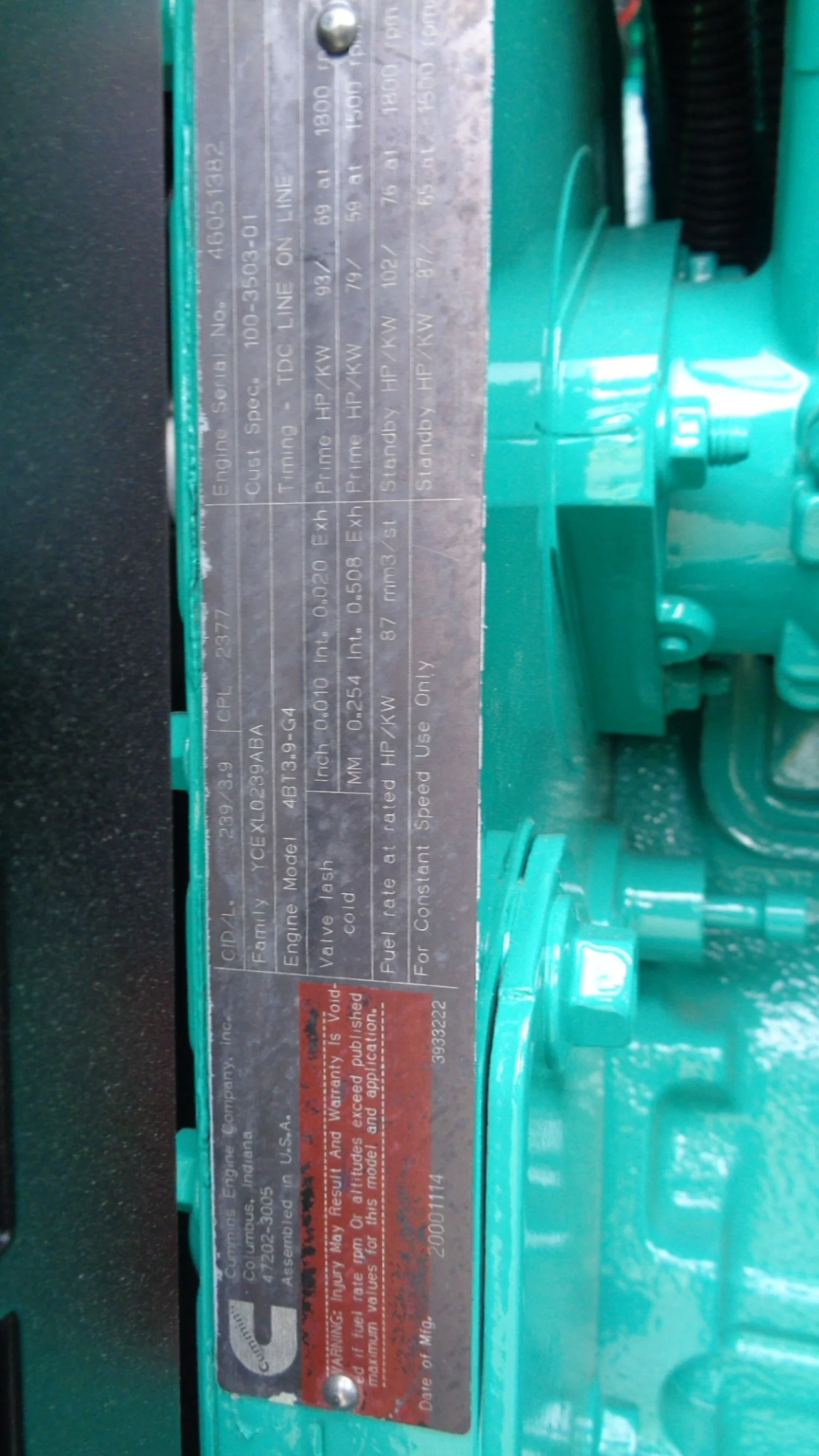 50 DGCA CUMMINS J T Service Center