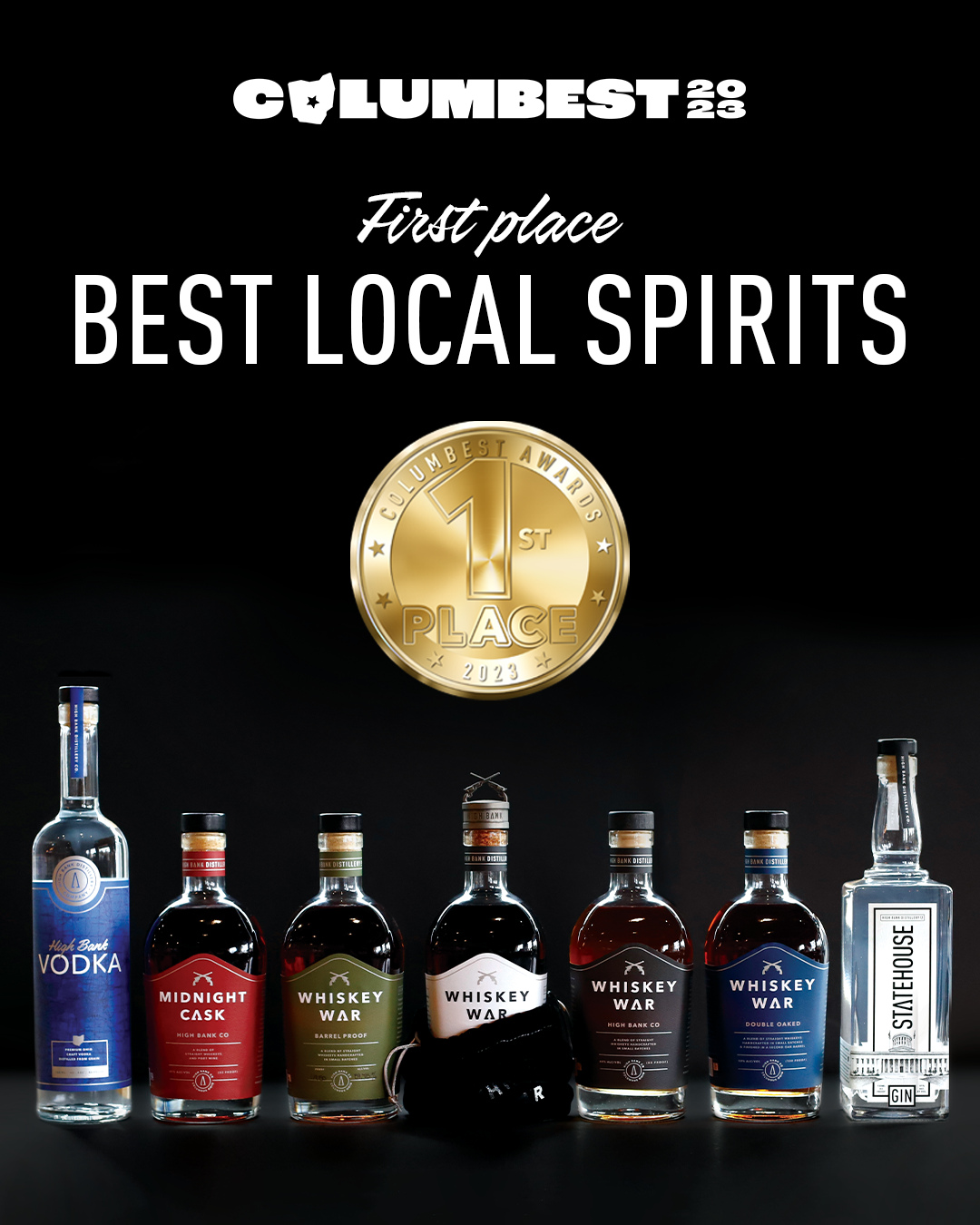 HIGH BANK NAMED BEST LOCAL SPIRITS IN COLUMBUS | High Bank Distillery