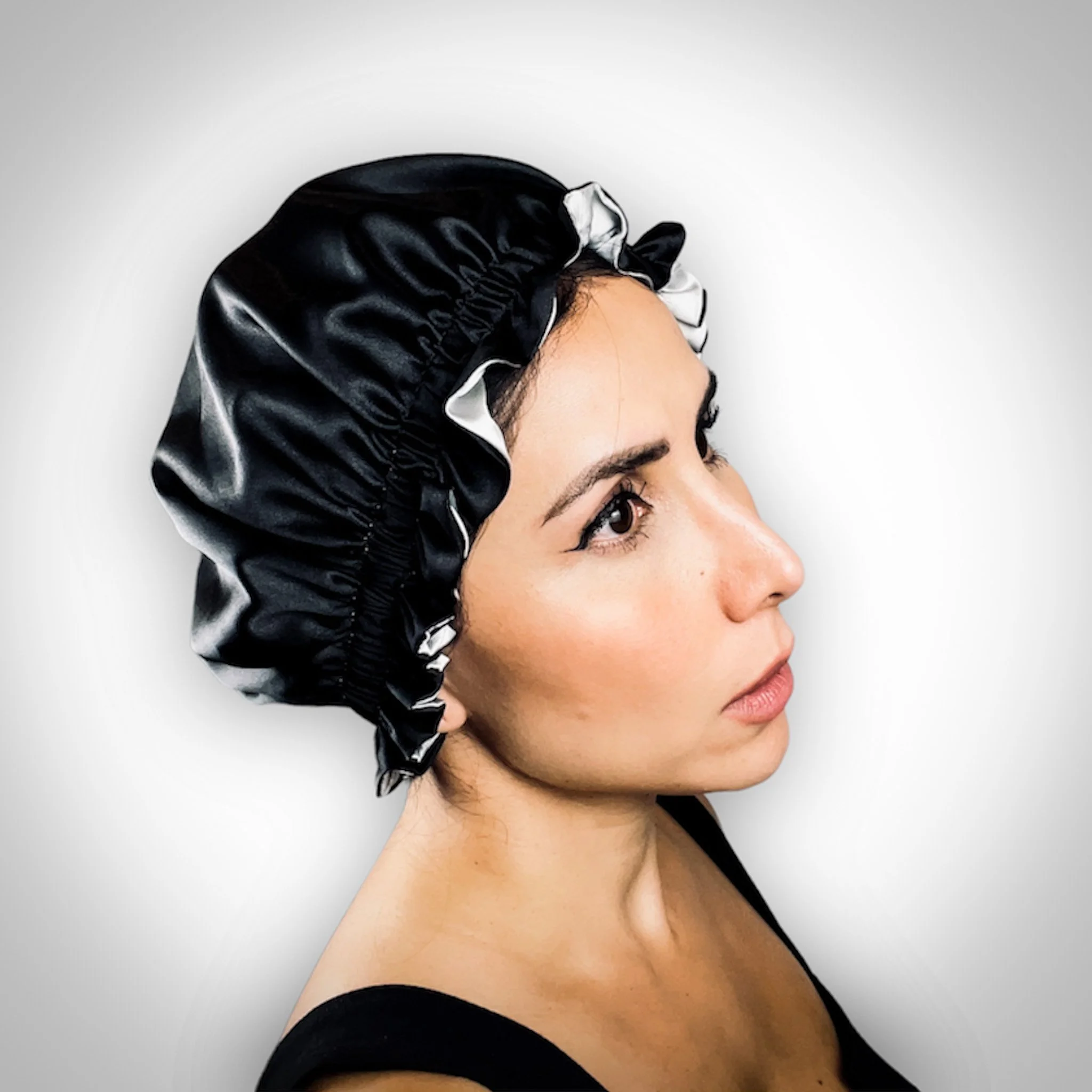 Satin Hair Bonnet (Small, Pink/Fuchsia) – Gentle on Hair | Olki Beauty