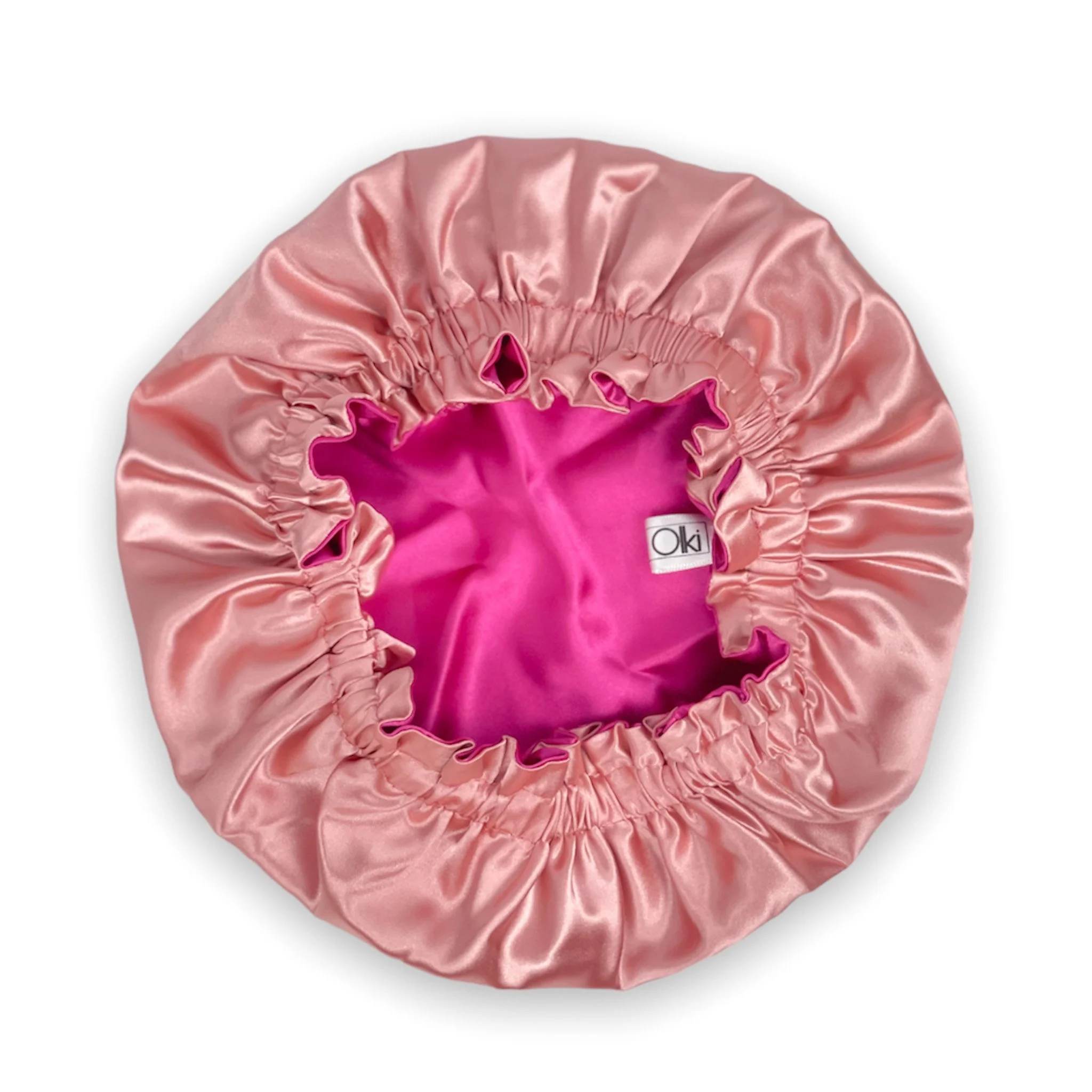 Satin Hair Bonnet (Small, Champagne/Golden) – Low‑Friction Cover | Olki ...