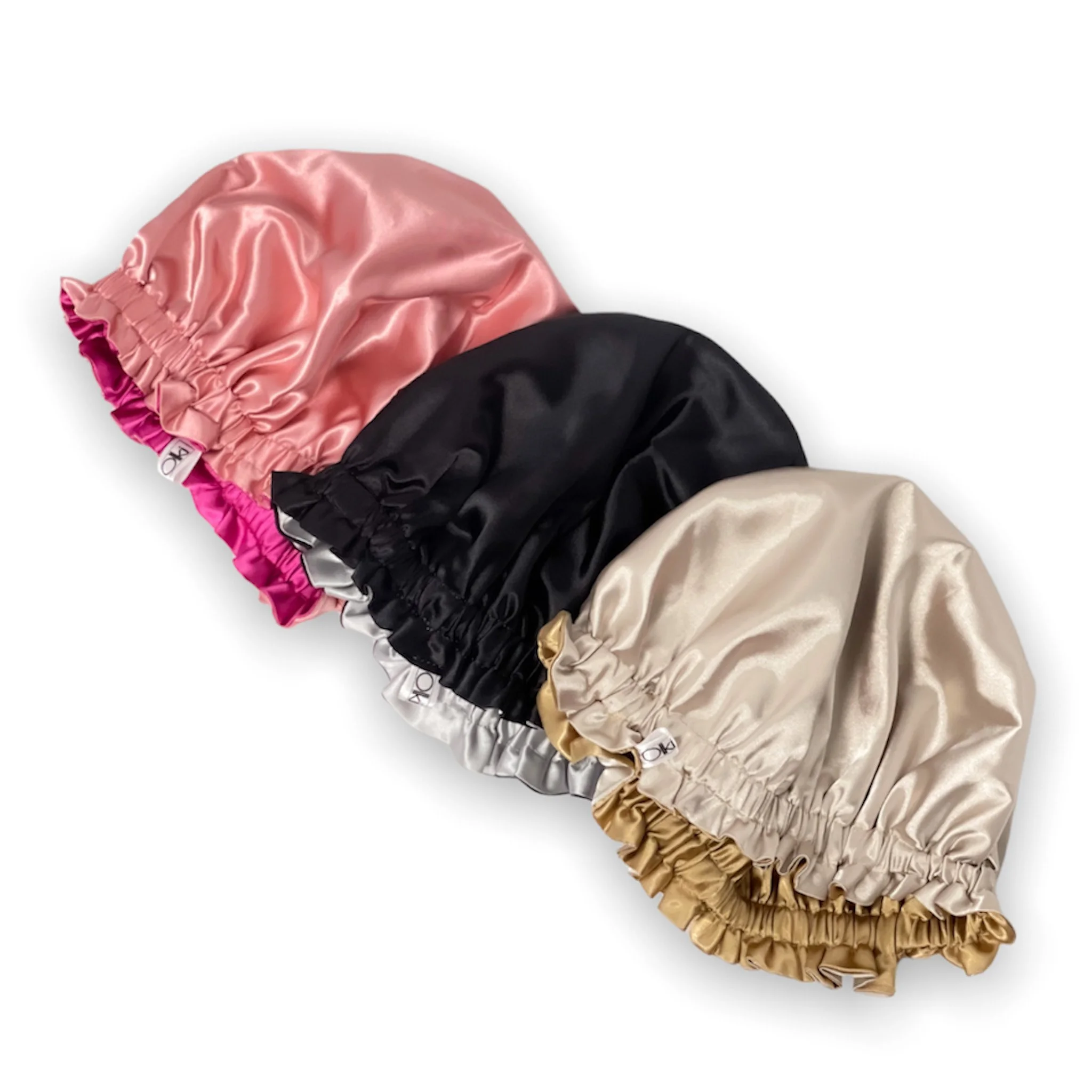 Small Pink Fuchsia Satin Bonnet. The Ultimate Hair Protection Solution.