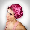 Medium Pink and Fuchsia Satin Bonnet. The Ultimate Hair Protection Solution