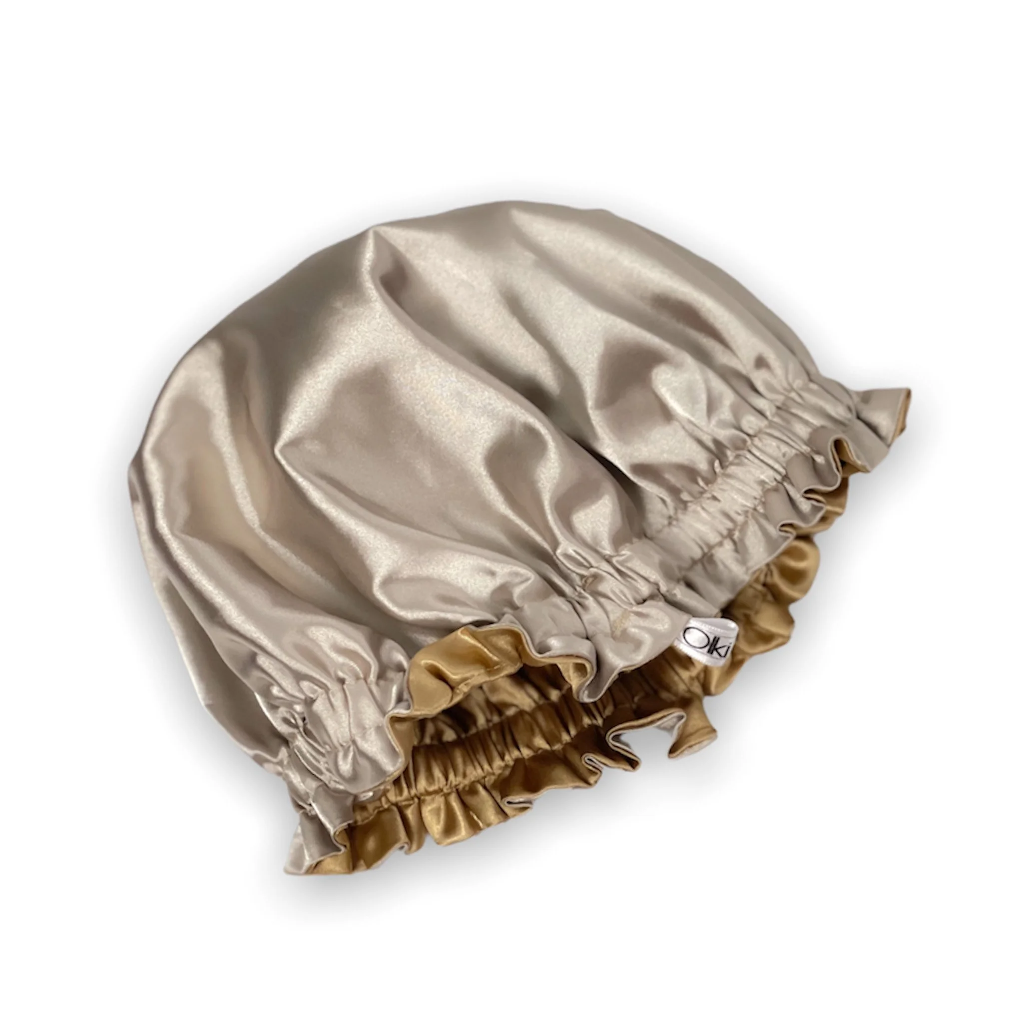 Medium Pink and Fuchsia Satin Bonnet. The Ultimate Hair Protection Solution