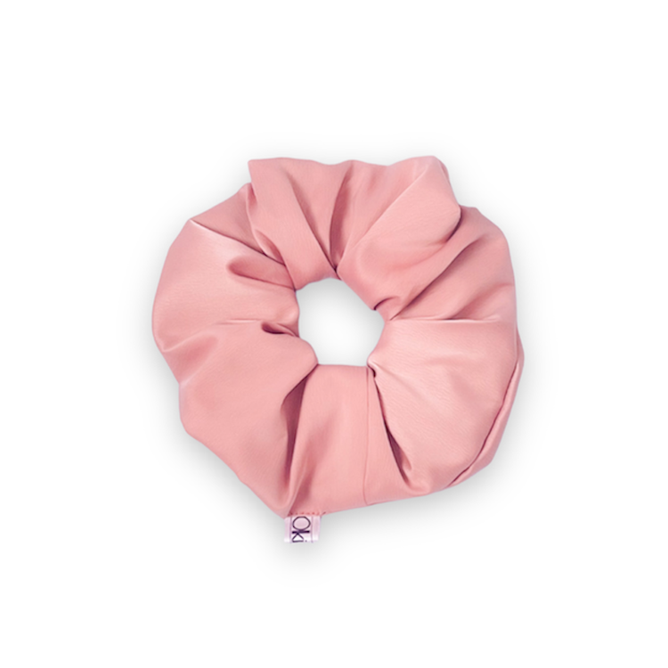 Oversized Hot Pink Satin Scrunchies: The Stylish Solution to Hair Breakage