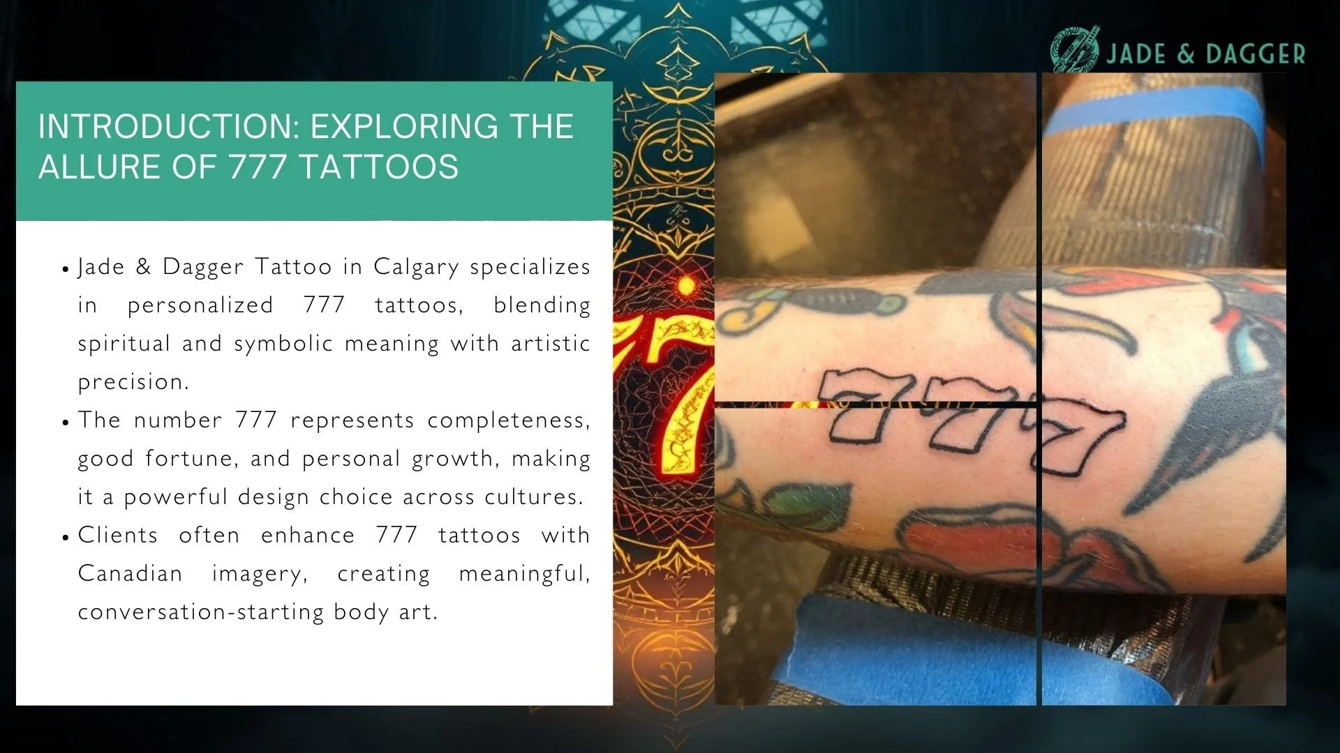 Discover the 777 Tattoo Meaning - Symbolism & Significance — Jade and ...