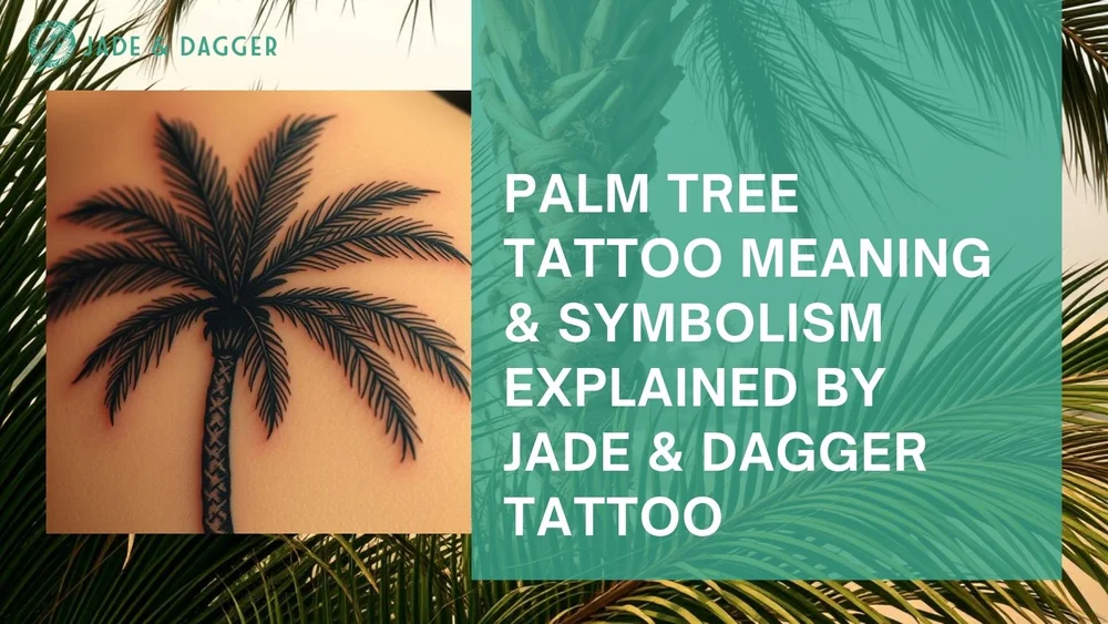 palm tree tattoo meaning & Symbolism Explained by Jade & Dagger Tattoo ...