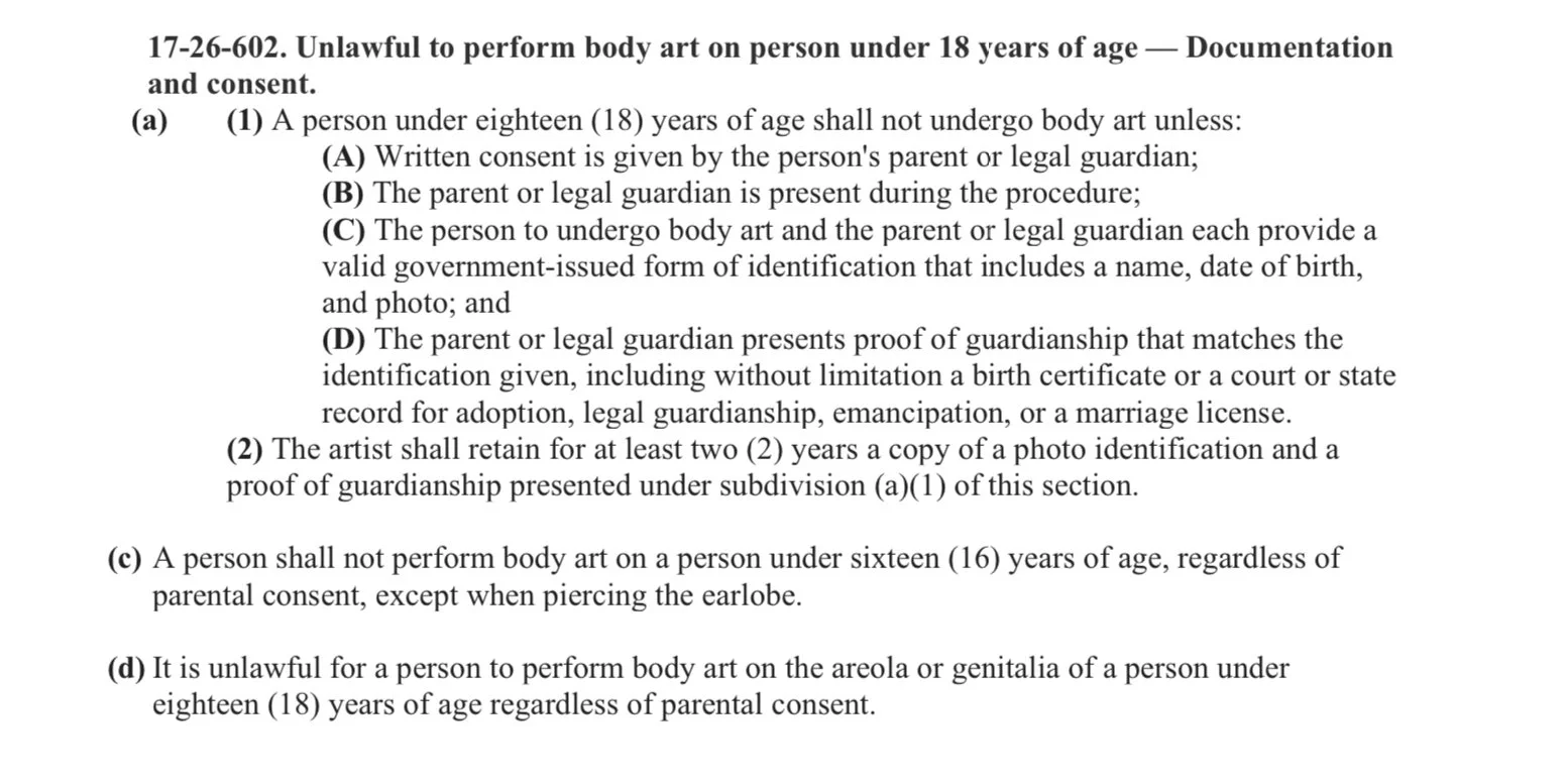 Minors Piercings — Element Fine Jewelry and Custom Piercing