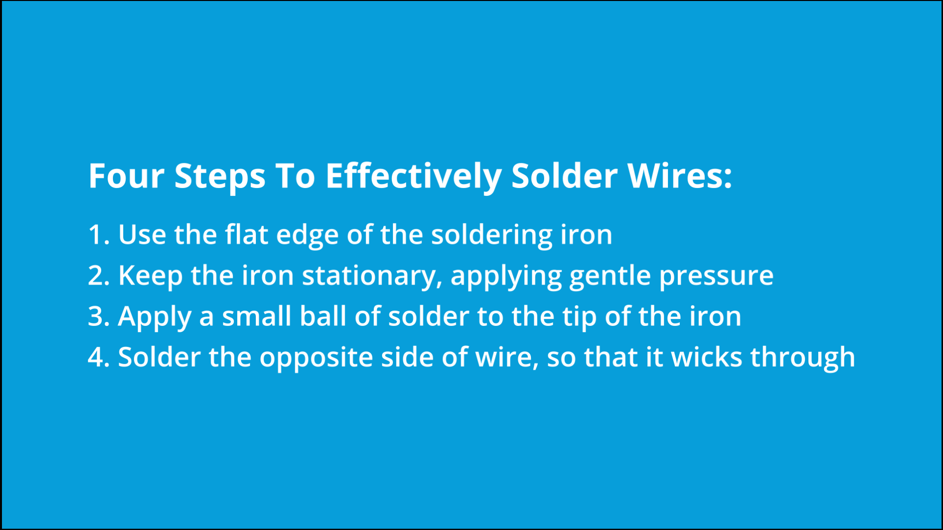 A Comprehensive Guide to Soldering: Techniques, Tools, and Tips : 5 Steps (with Pictures ...