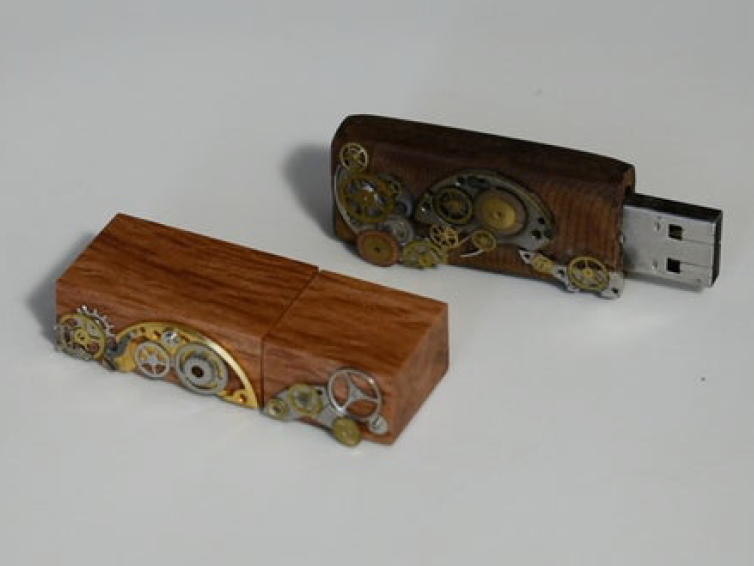 Steampunk Wooden USB — Will Donaldson