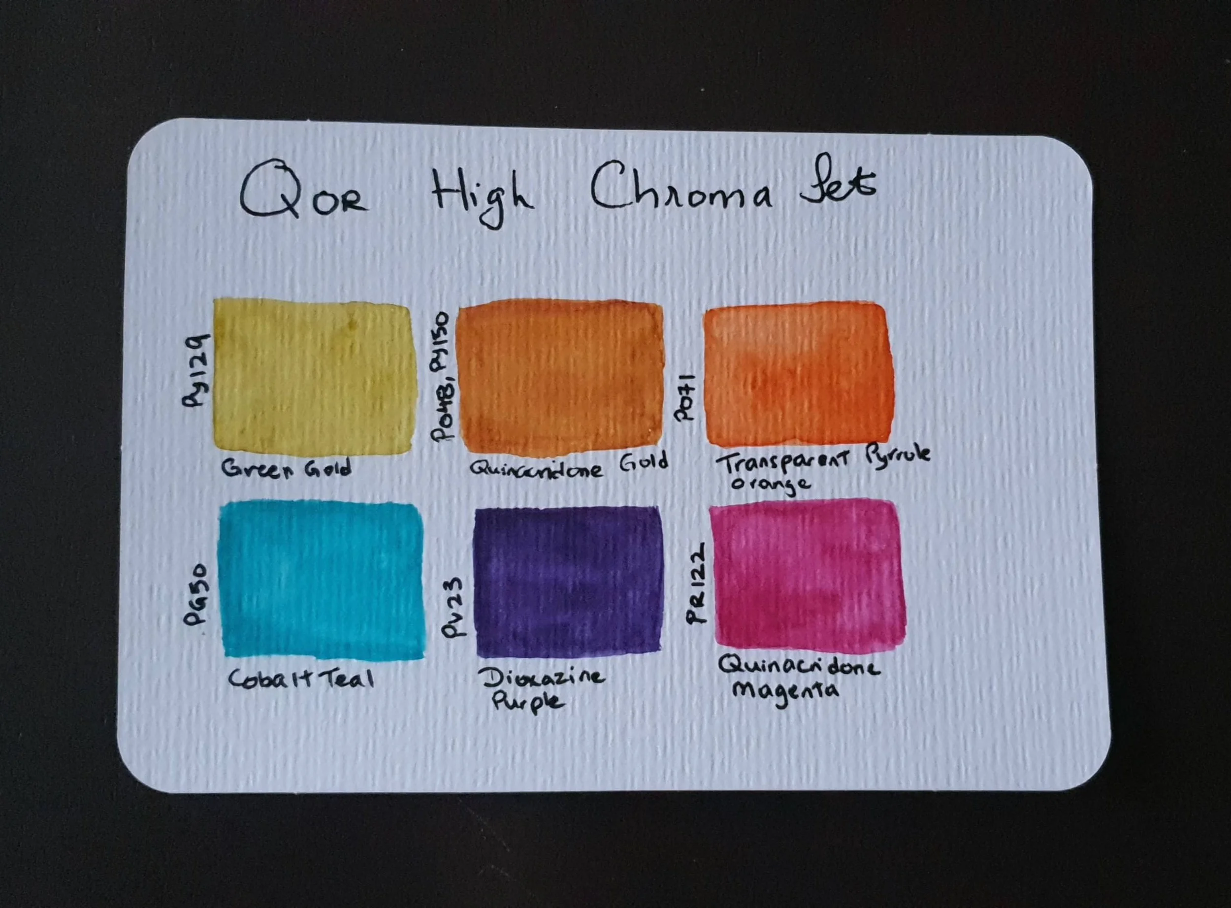 Qor Earth and High Chroma Sets - a Review — of Travels and Trails