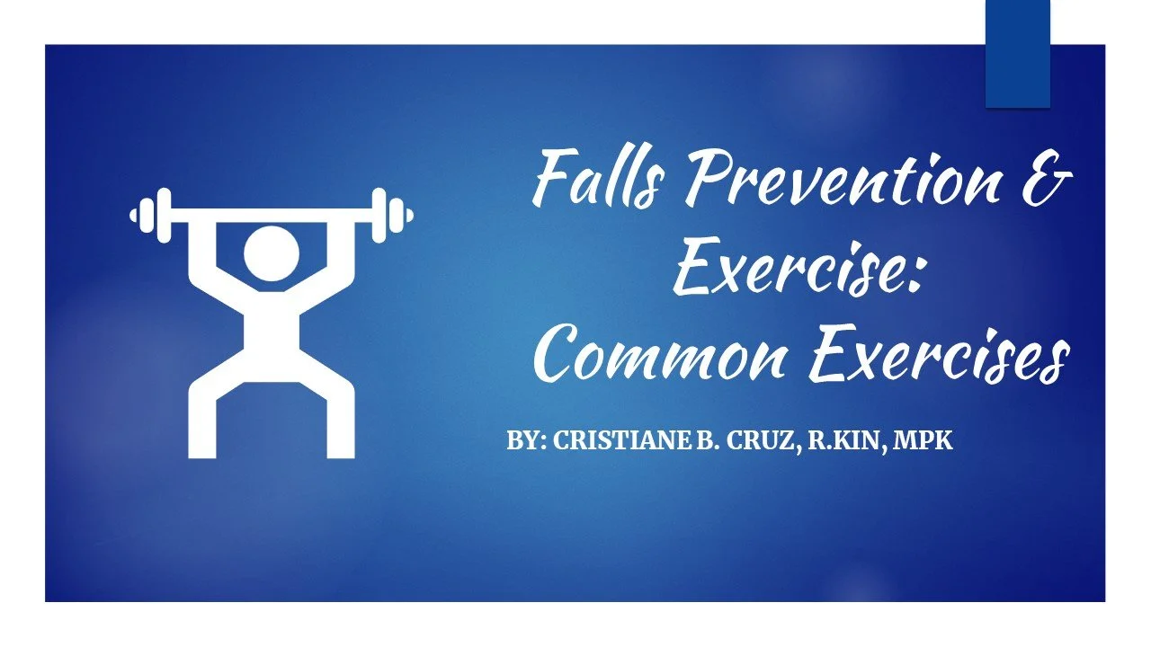 Falls Prevention & Exercise: Common Exercises — Simply Health Solutions