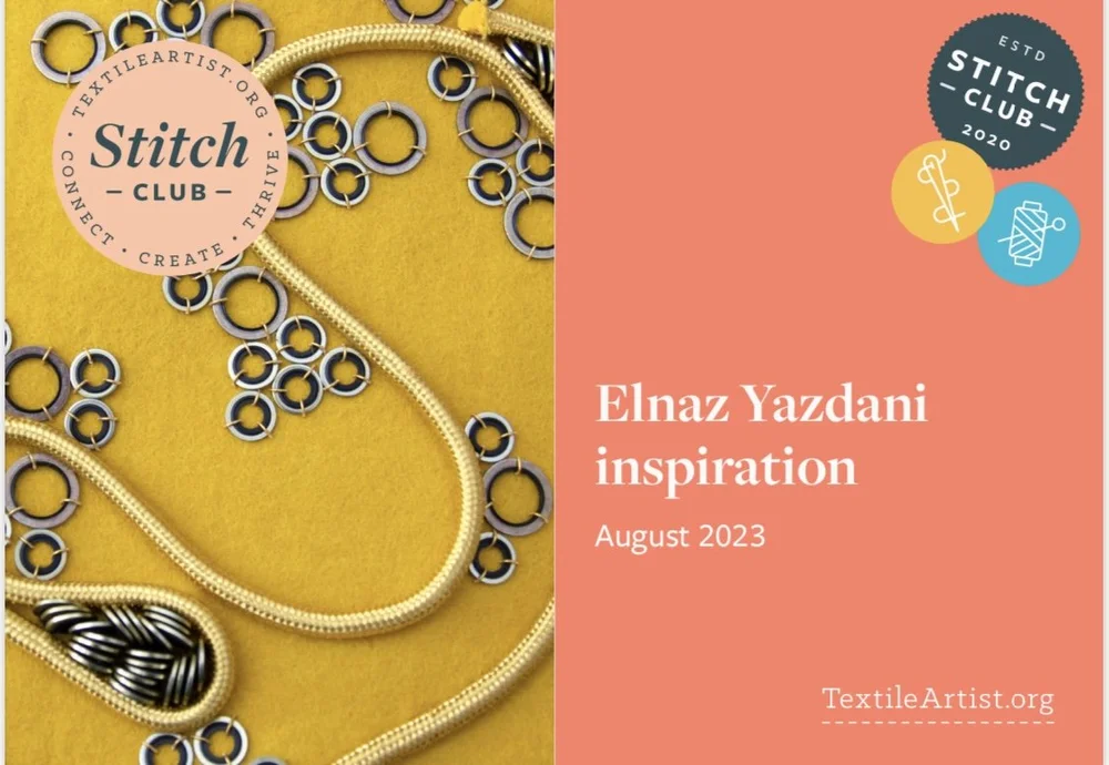STITCH CLUB EXPERIMENTAL EMBROIDERY — Elnaz Yazdani Embroidery