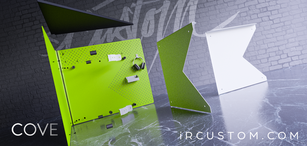 COVE Desk – Modular Corner Desk in Powder-Coated Aluminum | Space ...