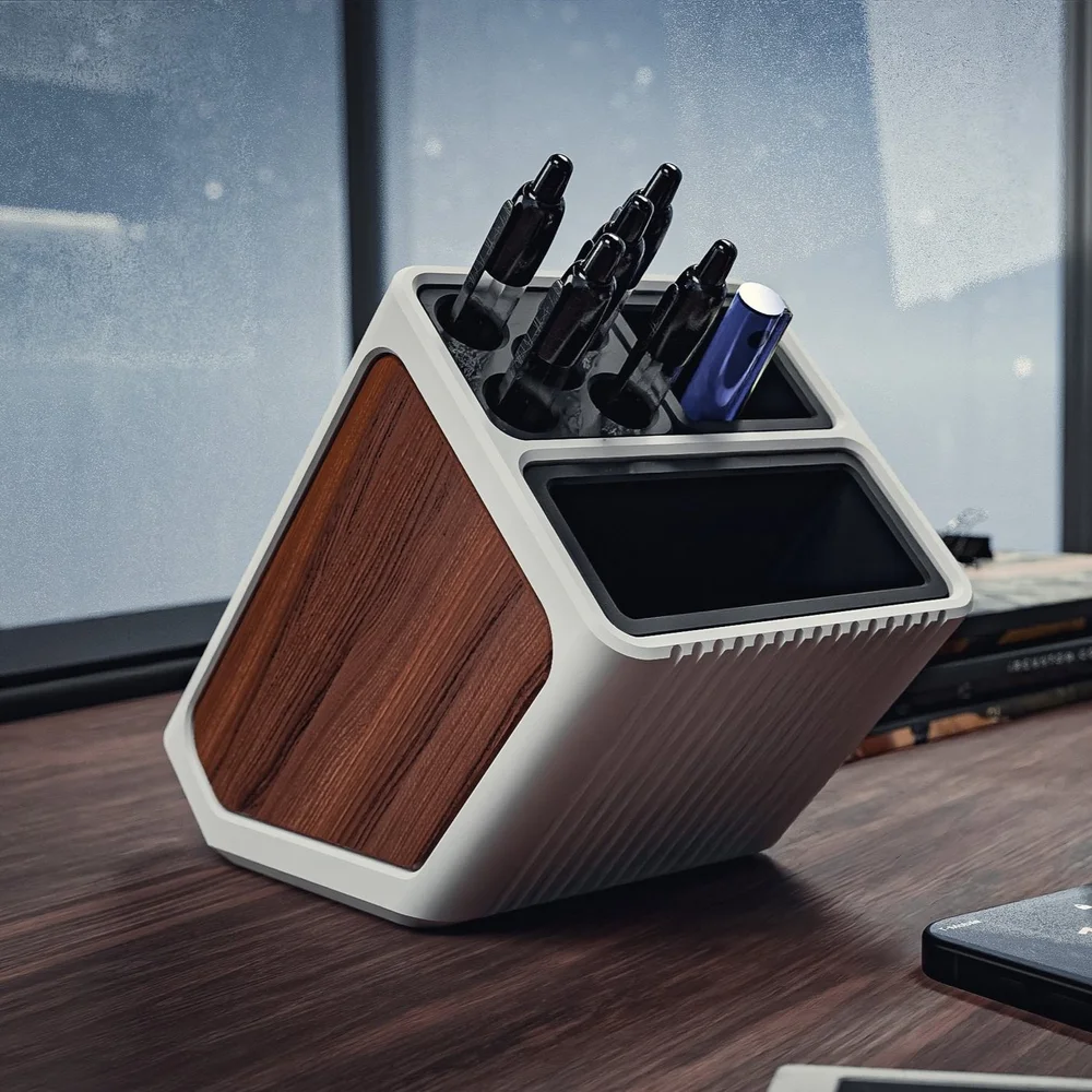 GRAIN – Premium Walnut Desk Organizer | Modern Storage for Workspaces ...