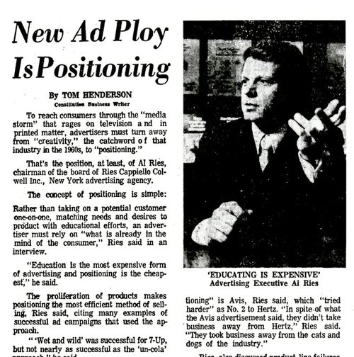 Positioning: The Battle for Your Mind — Al Ries