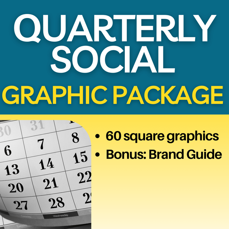 Monthly Social Graphic Design Package — Joy of Pursuit