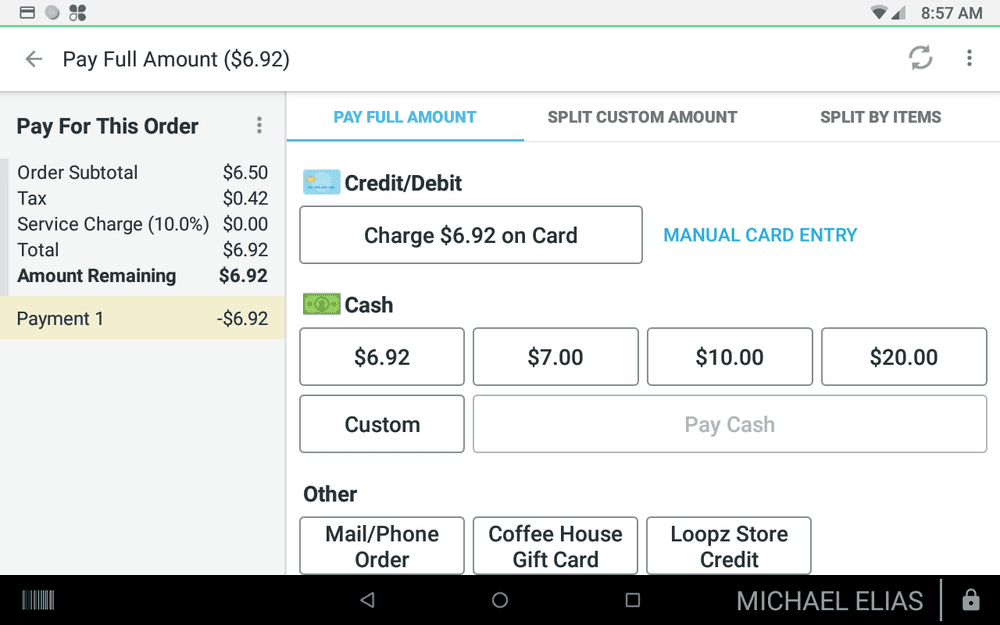 Redeem a Gift Card in Clover App — Loopz Gift Cards