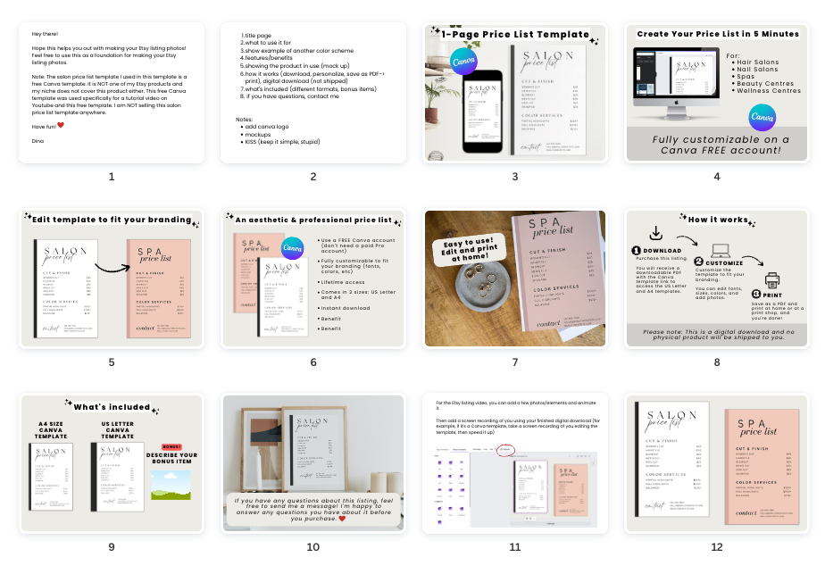 Download Etsy Listing Photos Template — Vancouver Calligrapher Dina Lu