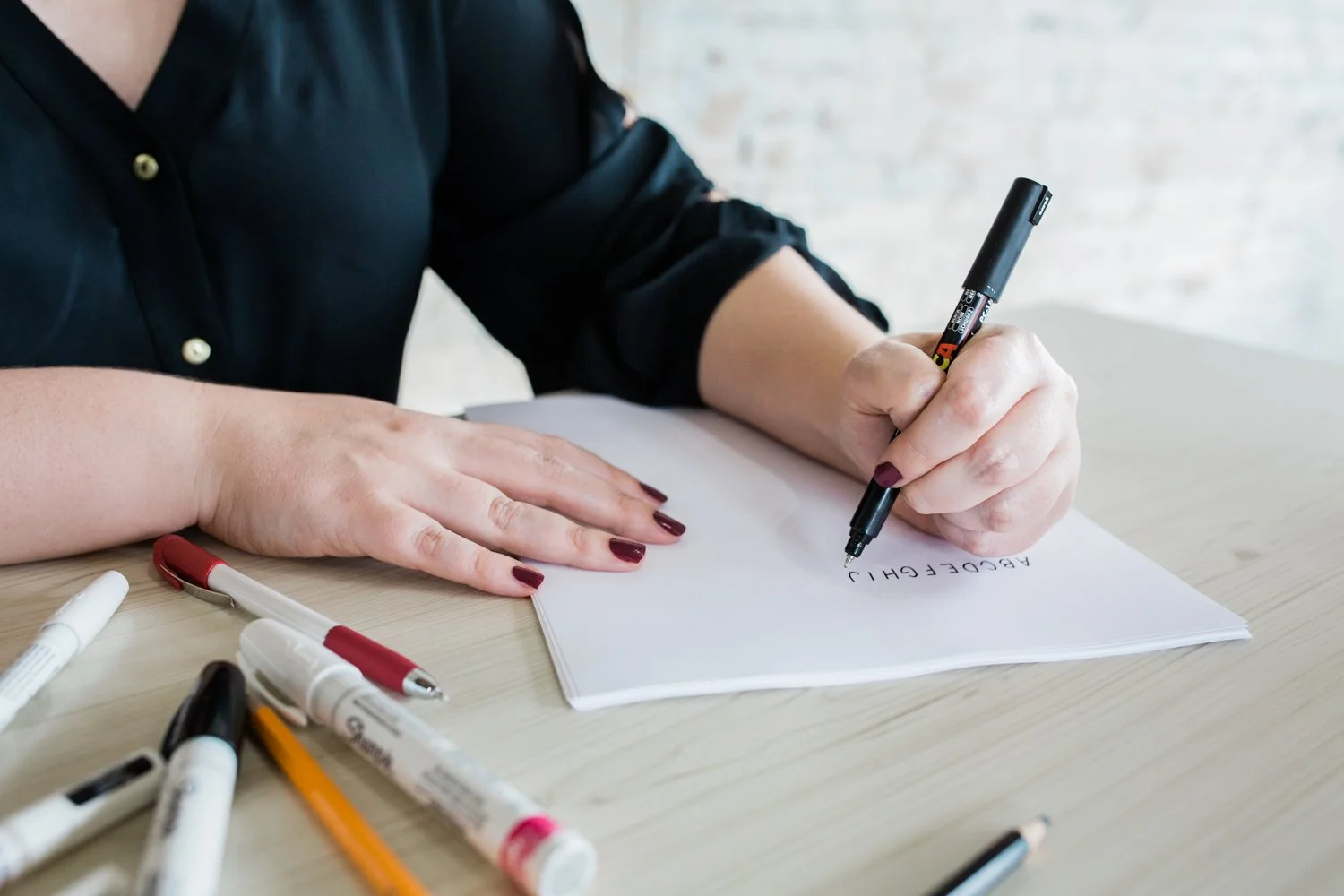 Oklahoma Calligraphy Artist Personal Branding Session | PAIGE RAINS