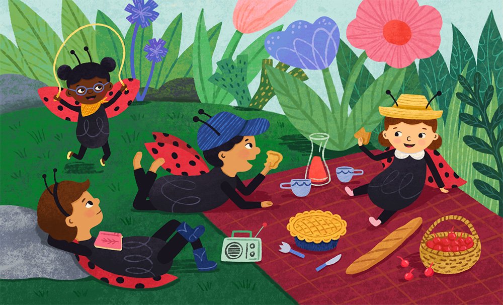 Ladybug Picnic — Anny Chen Art
