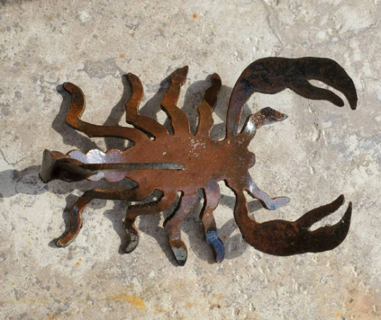Iron Scorpion — Rusted Desert Metal Art