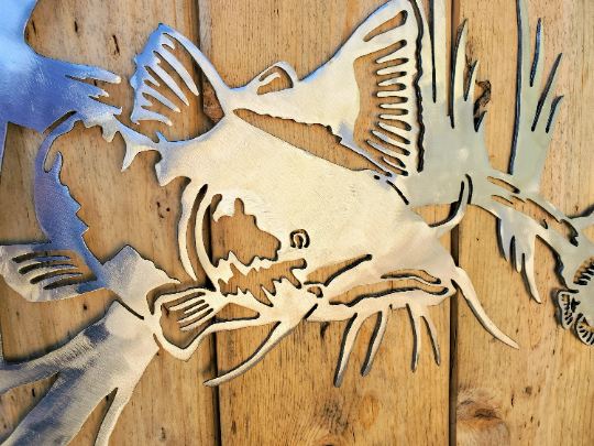Iron Flathead Catfish — Rusted Desert Metal Art