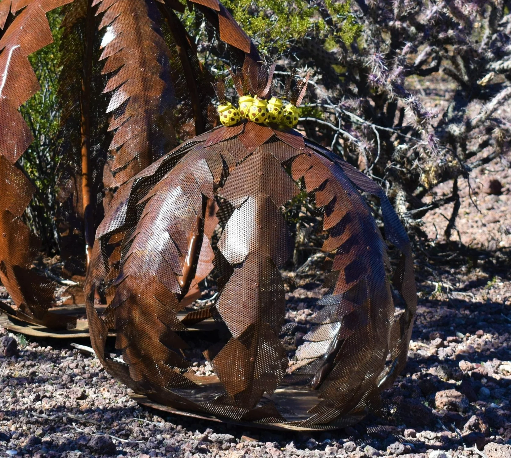 Barrel Cactus Gallery — Rusted Desert Metal Art