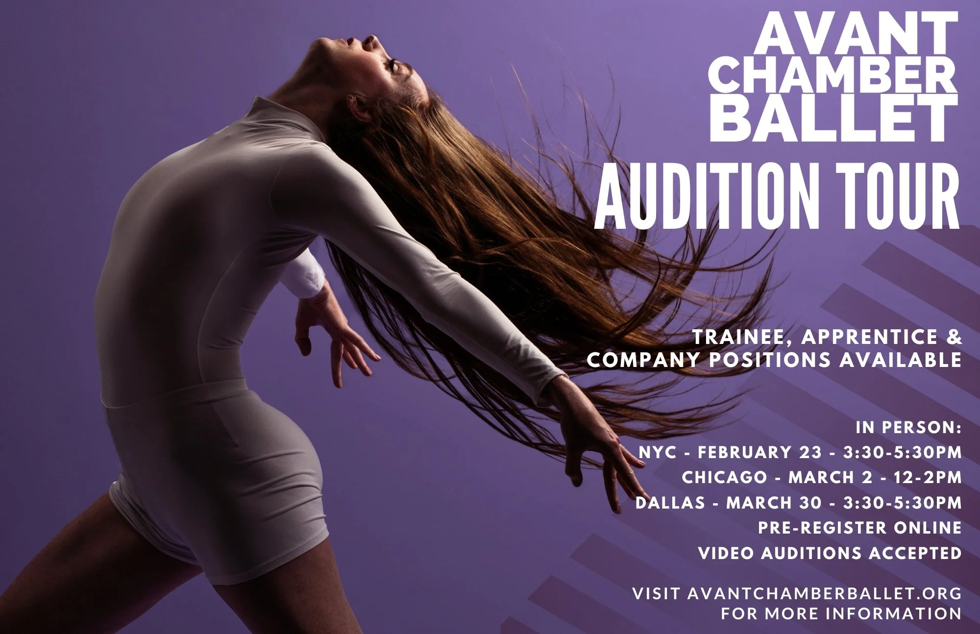 Audition for Avant Chamber Ballet - Dalla TX — ACB